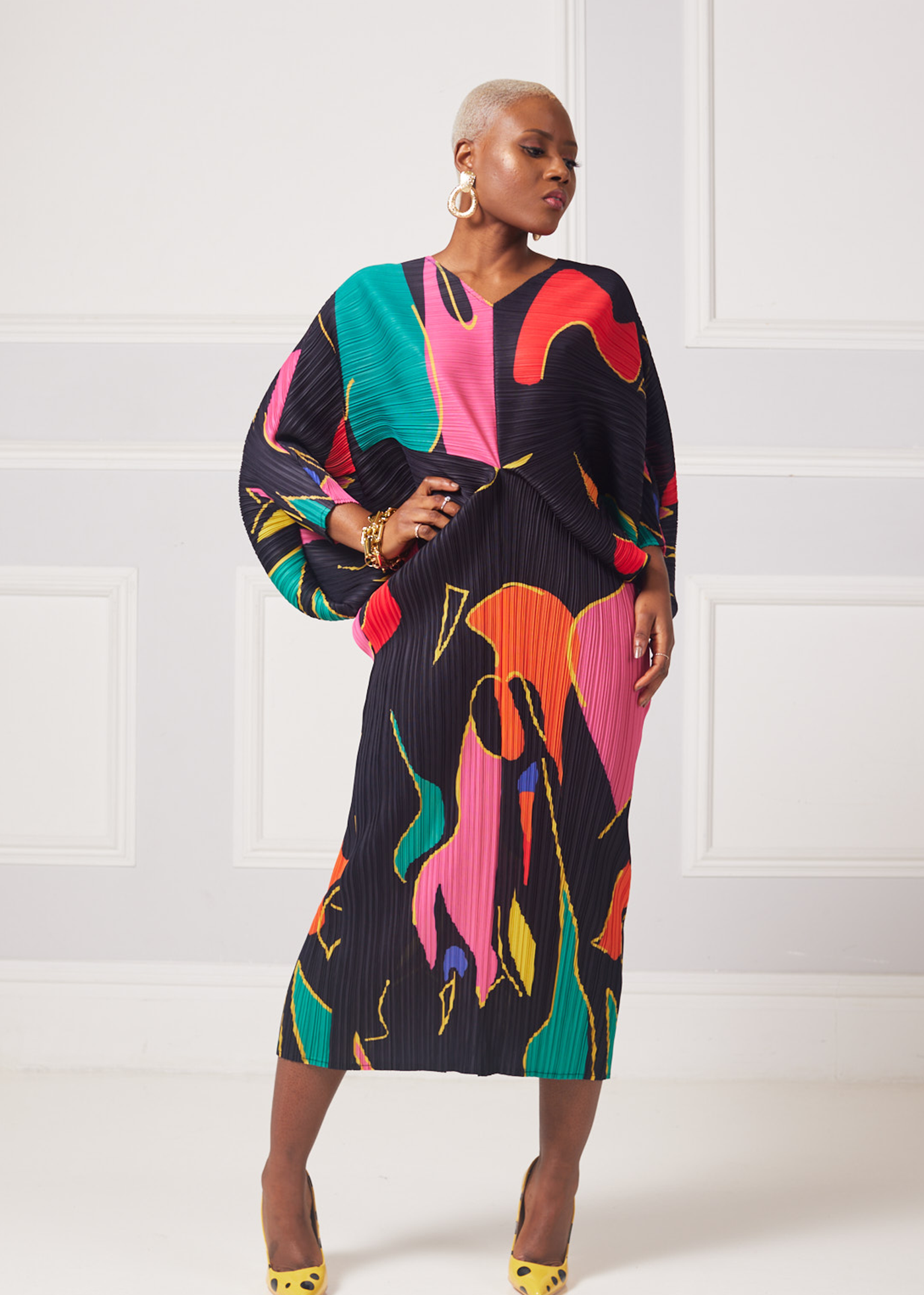 Cambaya Abstract Plisse – BerryRedGal